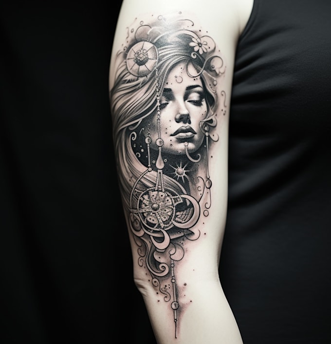 Create a professional and exclusive realistic tattoo design by ...