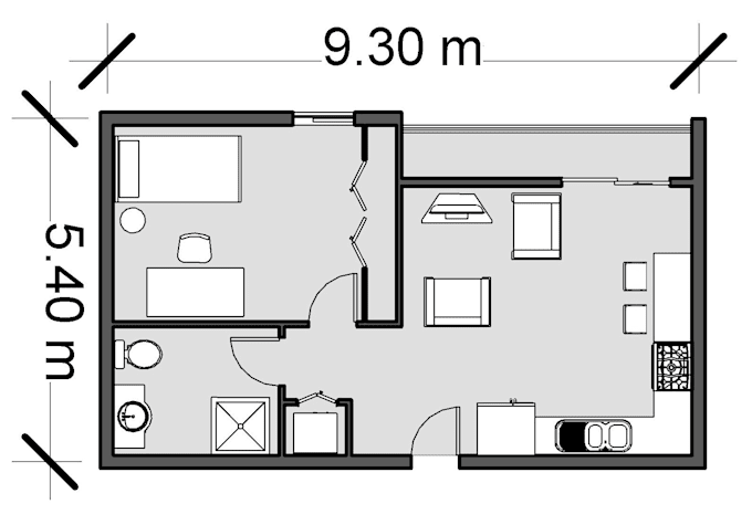 Draw and redraw floor plans for real estate agents by Amalmja | Fiverr