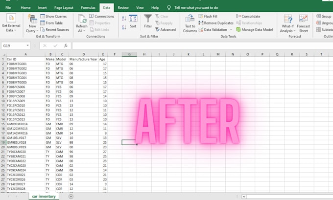 Do professional excel data splitting service data organization n formatting by Zohaibmughal333 ...