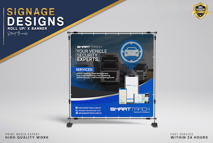 Trade show banner, backdrop, retractable banner for your exhibition ...