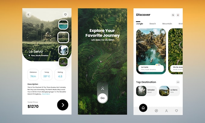 Mobile app ui ux design, website ui, landing page ui design in figma by Mhassammazhar | Fiverr