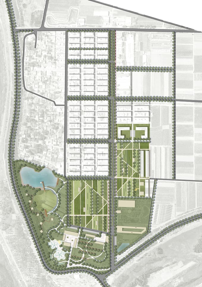Do the master plan rendering, model rendering and courtyard design by ...