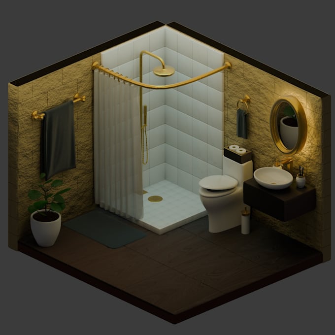 Create And Texture A 3d Model Using Blender By Elina3ddesign Fiverr