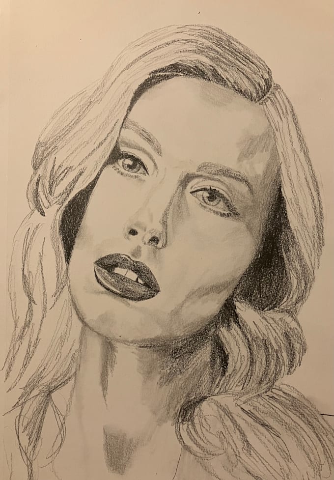 Draw a quick portrait of any picture you send by Pinatiello | Fiverr