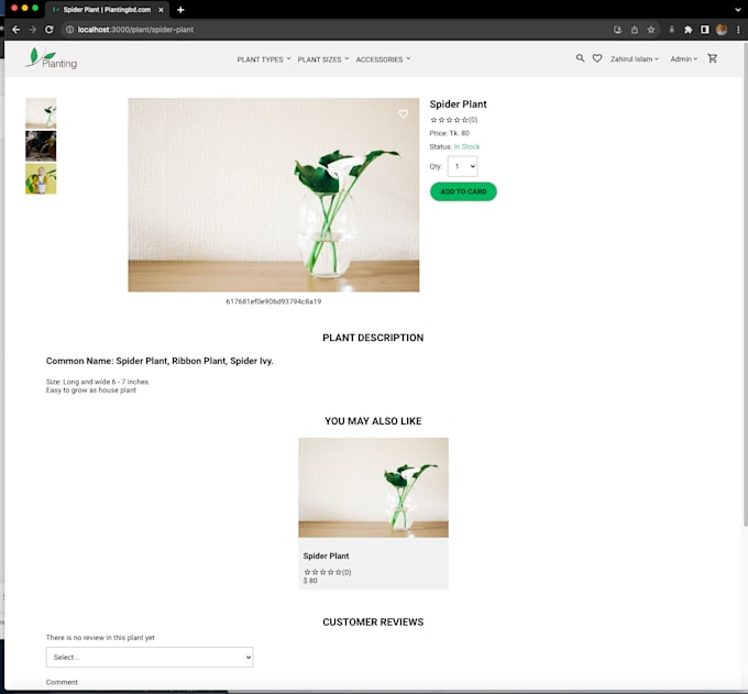 Build Plants Ecommerce Website Using React Nodejs Mongodb By Zahirul48 Fiverr