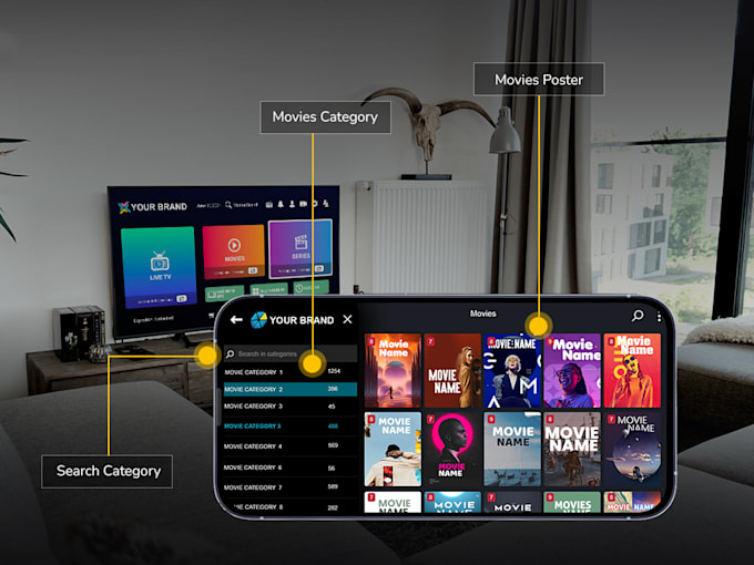 Rebrand our ott player iptv smarters with your brand by Harman_smarters ...
