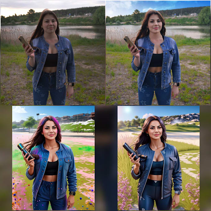 Photoshop editing, body transformation, image manipulation, photo ...