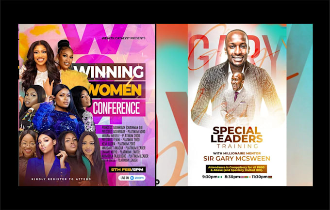 Design an eye catching eflyer for your events and business by ...