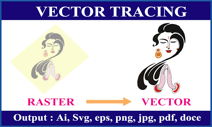 Do vector tracing logo, raster to vector ai by Rafiqdigital48 | Fiverr