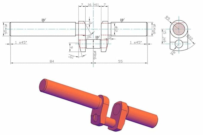 Create the professional 2d and 3d modeling using autocad by Fahadali755 ...