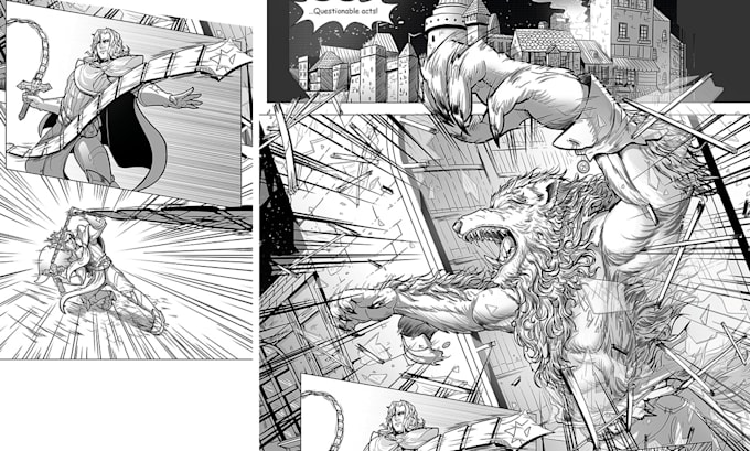 Draw a comic page, webcomic or illustration in ink by Jonath_prac | Fiverr