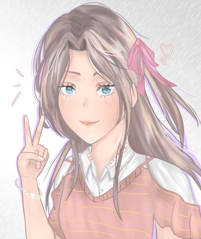 Draw a simply beautiful character art by Verlinev | Fiverr