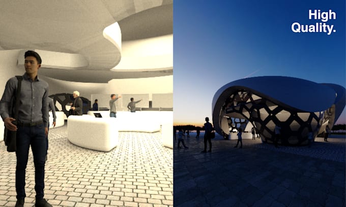 Create realistic 3d architectural modeling and interior exterior rendering by Mdtushar786 | Fiverr