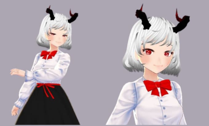 Design 3d vtuber avatar, anime model, vrchat avatar, 3d character model ...