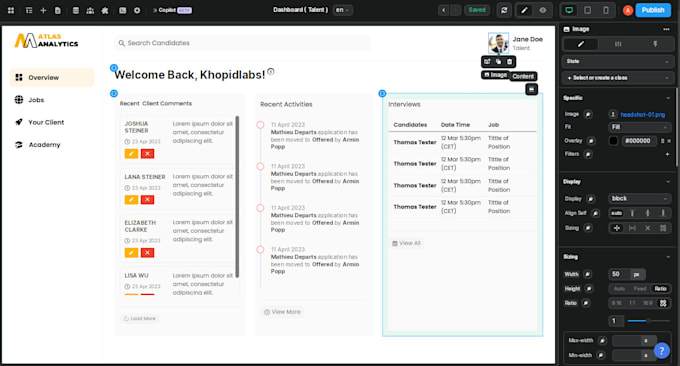 Design professional ui ux and build responsive weweb websites by ...