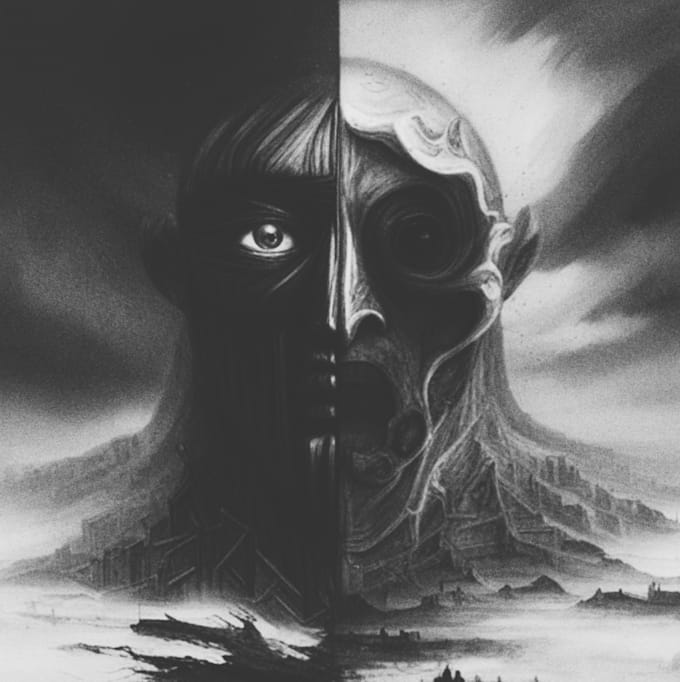 Draw insanely creepy faces by Lorenzopent | Fiverr