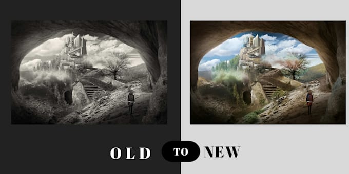 Turn black and white to vibrant color by Robert_julian | Fiverr