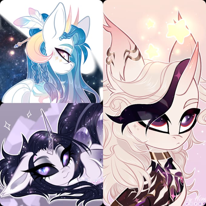 Draw sketch chibi art with your mlp, feral, furry character by ...