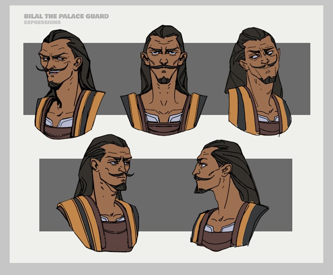 Draw a custom character design or reference sheet by Akarex | Fiverr