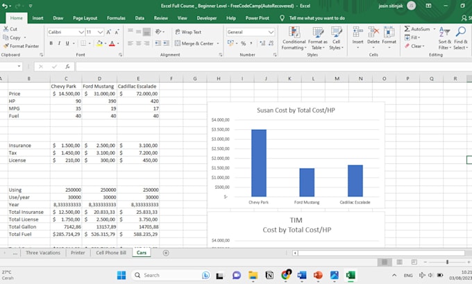 Create formula, dashboard, and function in excel by Josinsitinjak | Fiverr