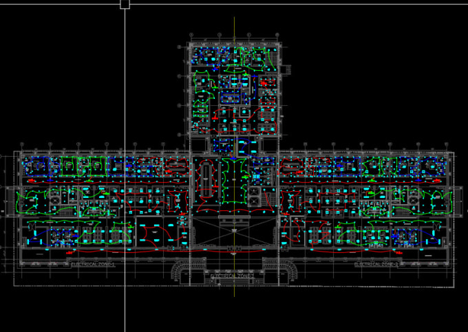 Draw autocad electrical lighting and power plan by Hussnainyasin | Fiverr