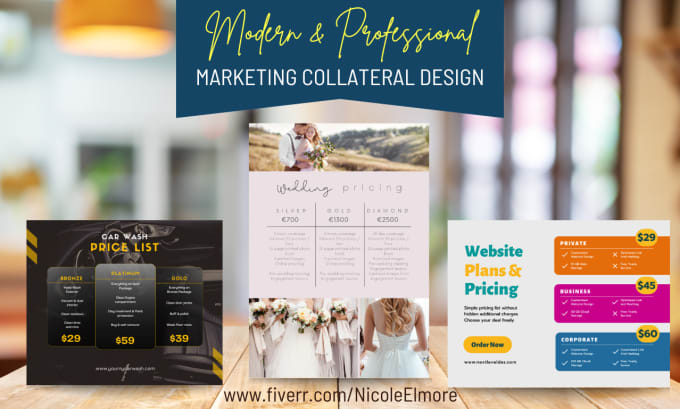 Design a great menu, sell sheet, price list, media kit by Nicoleelmore ...