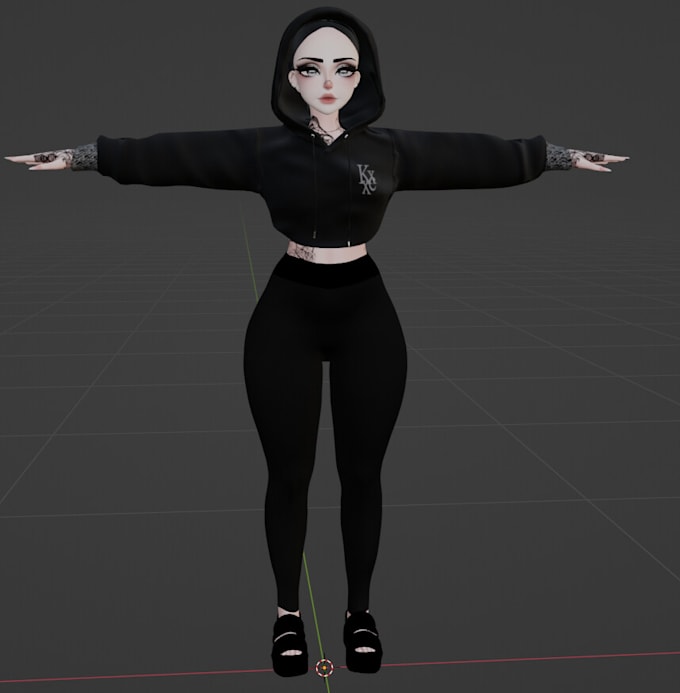 Model a 3d custom vrchat avatar, vrc character, anime, furry avatar ...