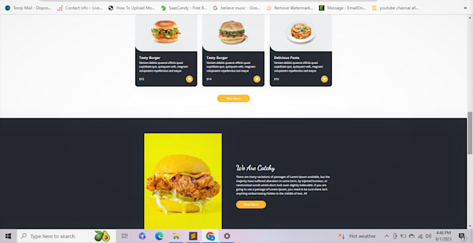 Custom responsive website design using html and css by L33farhad | Fiverr