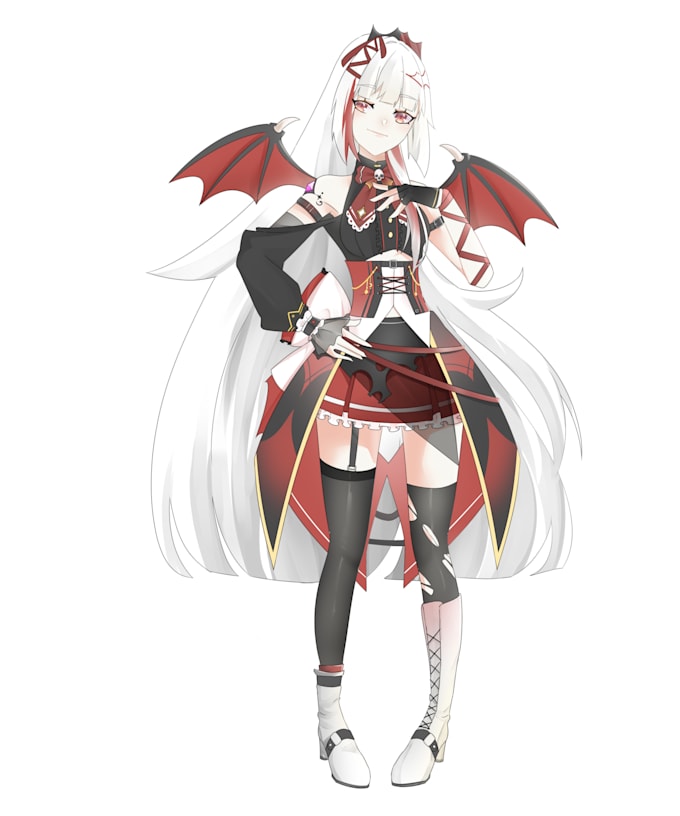 Design your vtuber character, oc in a anime style by Bamboozled795 | Fiverr