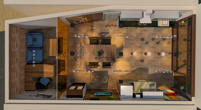 Design your outlet, store, shops, and retail stores interior by ...