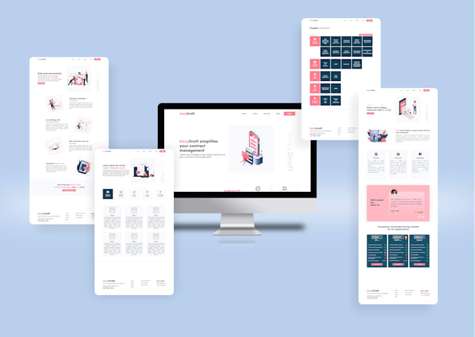 Do modern website ui design, landing page ui ux design in figma by Amir ...