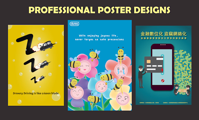 Design a unique poster for you , any subject or themes you require by ...