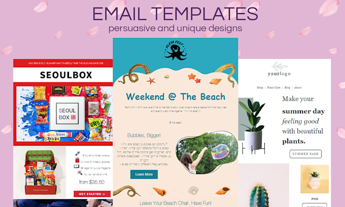 Make eye catching email templates in a few hours by Mark_300 | Fiverr