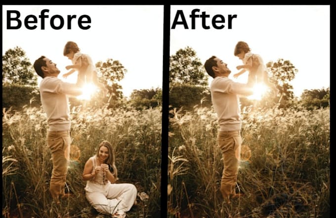 Help you get rid of unwanted people and change bg in your photo by ...