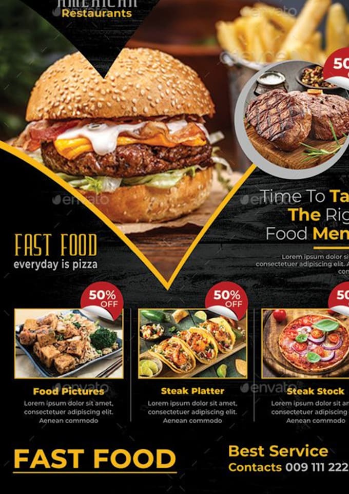Designing a delightful menu for your occasion by Amaltalbi | Fiverr