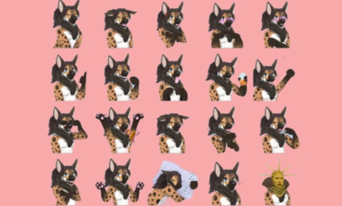 Do Custom Furry Telegram Sticker Twitch Emote Cute Discord Crypto