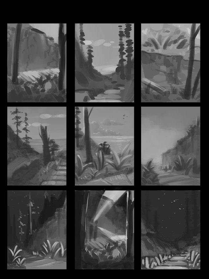 Create your environment concept art by Teakuhl | Fiverr