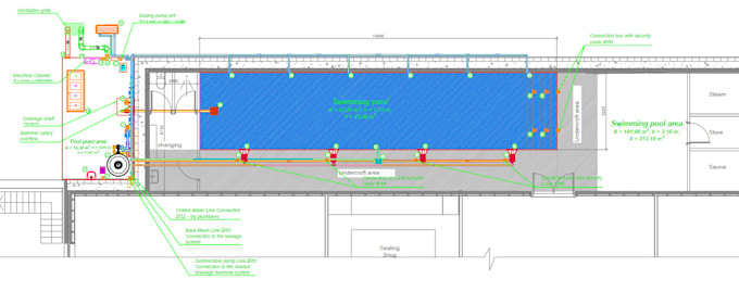 Make a detailed design for skimmer swimming pool by Antonio_krcmar | Fiverr