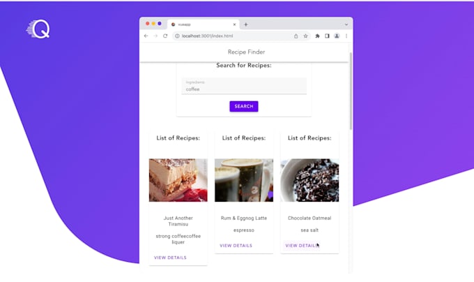 Code a small web application, backend and frontend by Qcoderai | Fiverr