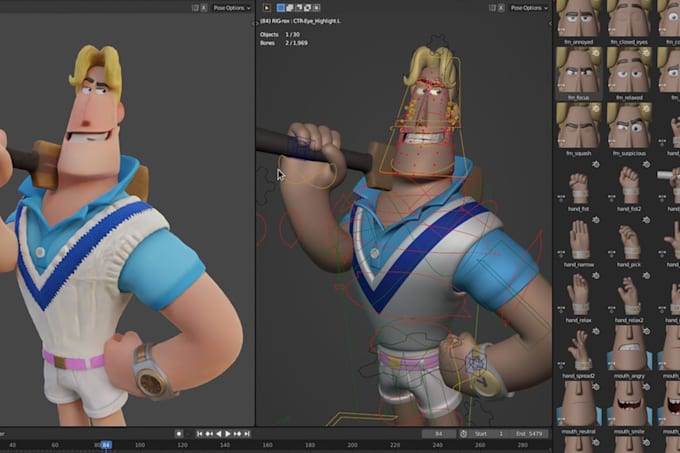 3d rigging and 3d character pose, 3d model for 3d printing by Temmy_pro04 | Fiverr