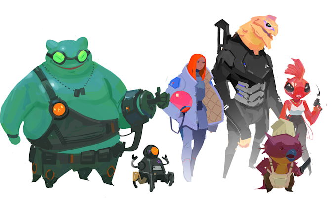 Draw your craziest character design ideas by Jean_txr | Fiverr