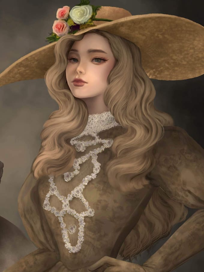 Draw vintage semi realistic anime style of your character by Tquebaro ...