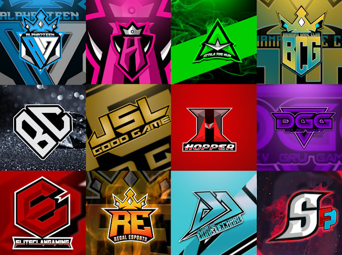 Design initial gaming logo for esports youtube twitch by ...