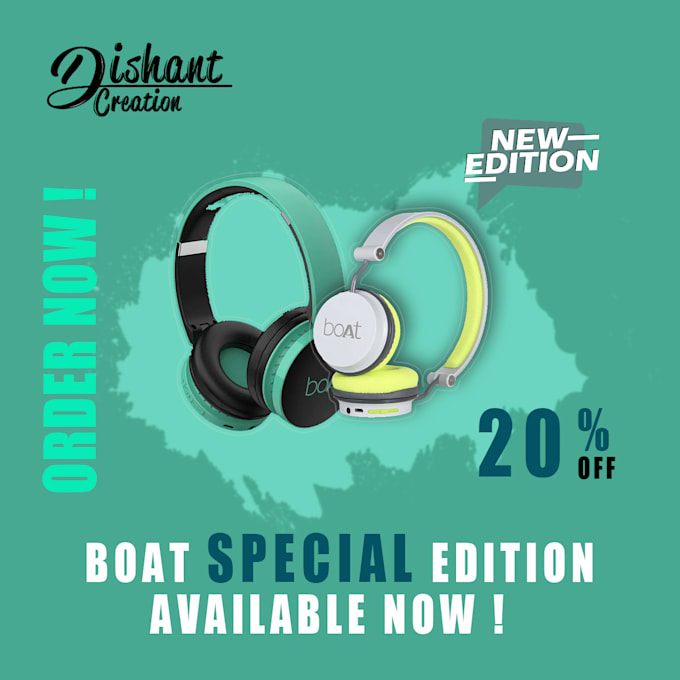 Make designs of social media platforms , promoting your products ...