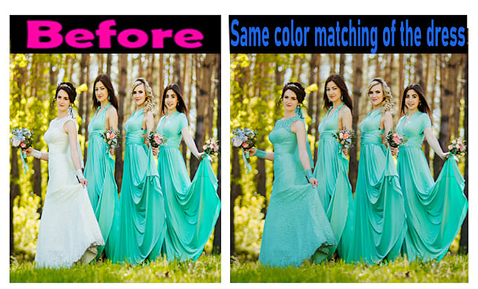 Dress color change garment cloth product recolor man woman by ...