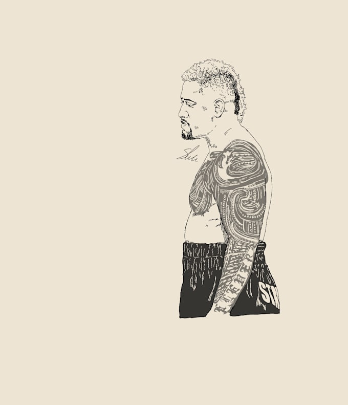 Digitally draw your favourite wrestler wwe, aew, etc by Exordium747 ...