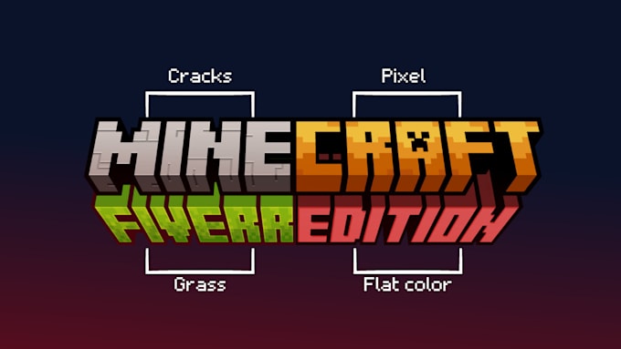 Do make a custom minecraft logo by Beesgamer45 | Fiverr