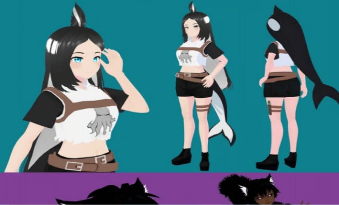 Create A Beautiful Vrchat Furry Avatar Vtuber Nsfw Vrchat Model For Games By Mercyg1 Fiverr