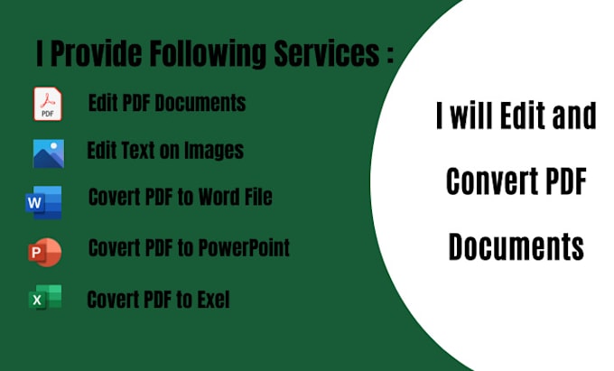 Edit and convert uneditable pdfs with precision by Rizwan3232 | Fiverr
