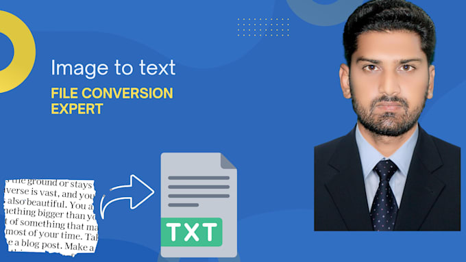 Professionally convert your image to text by R_aamir | Fiverr